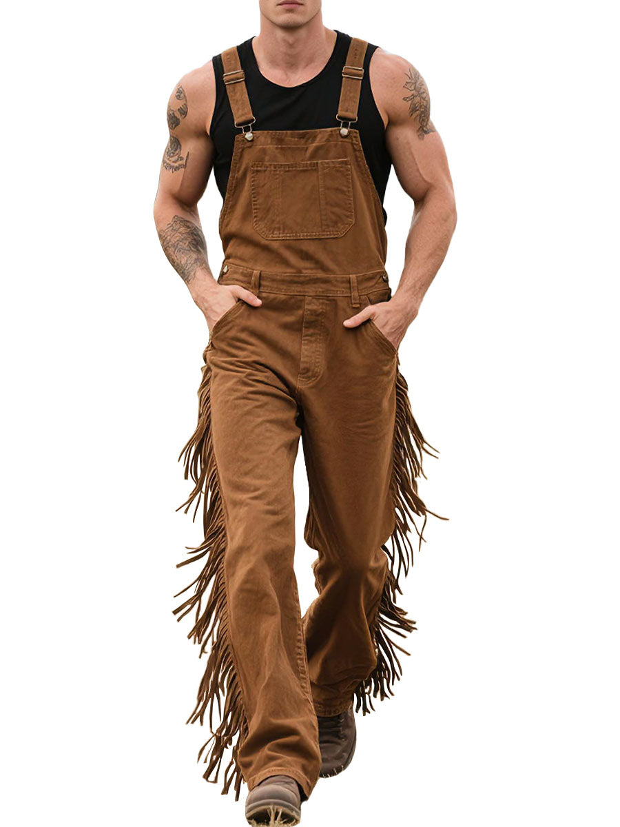 【24-hour shipping out】Men's Western Style Tassel Overalls – findercube